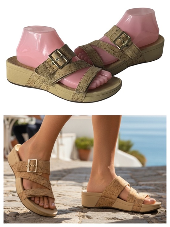 Vionic | Shoes | Vionic Rio Pacific Slides Sandals Womens Sz 8 Platform ...